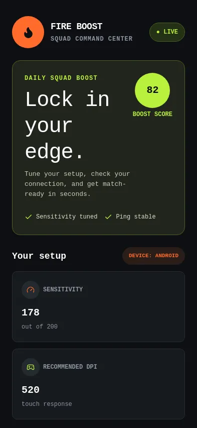 Fire Boost App