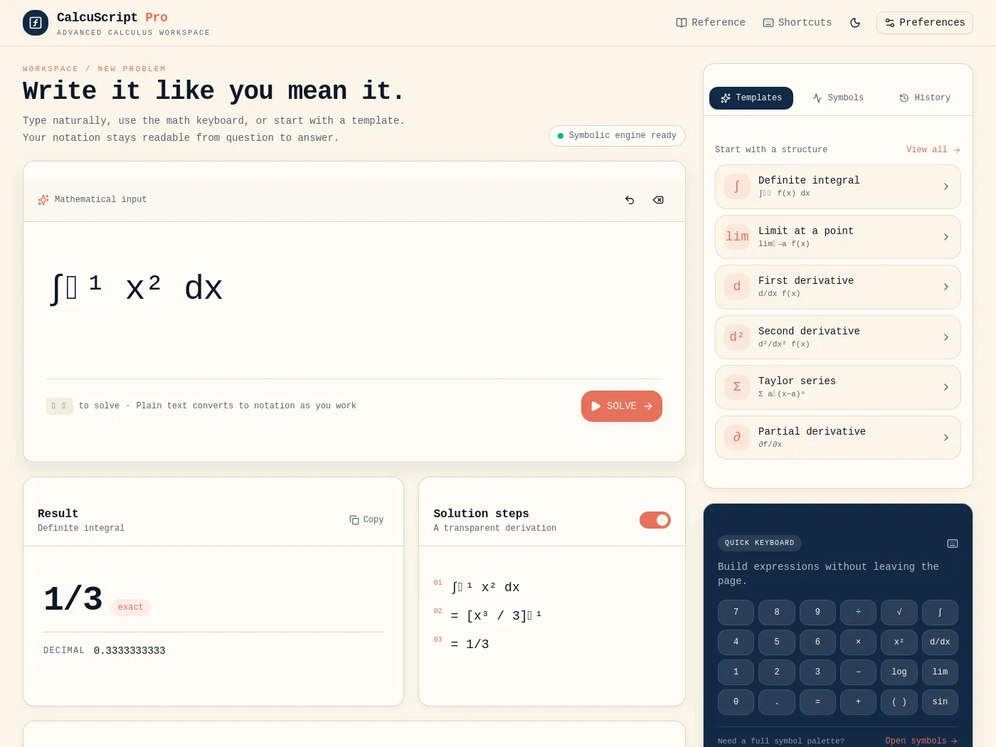 CalcuScript Pro