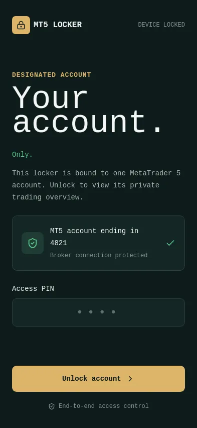 MT5 Account Locker