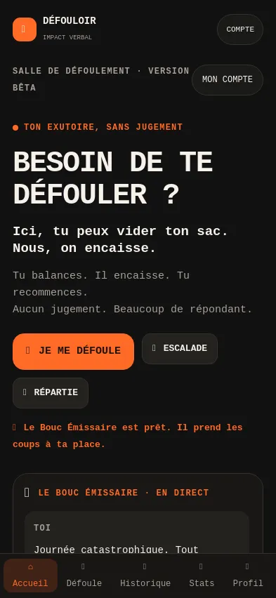 Défouloir AI App