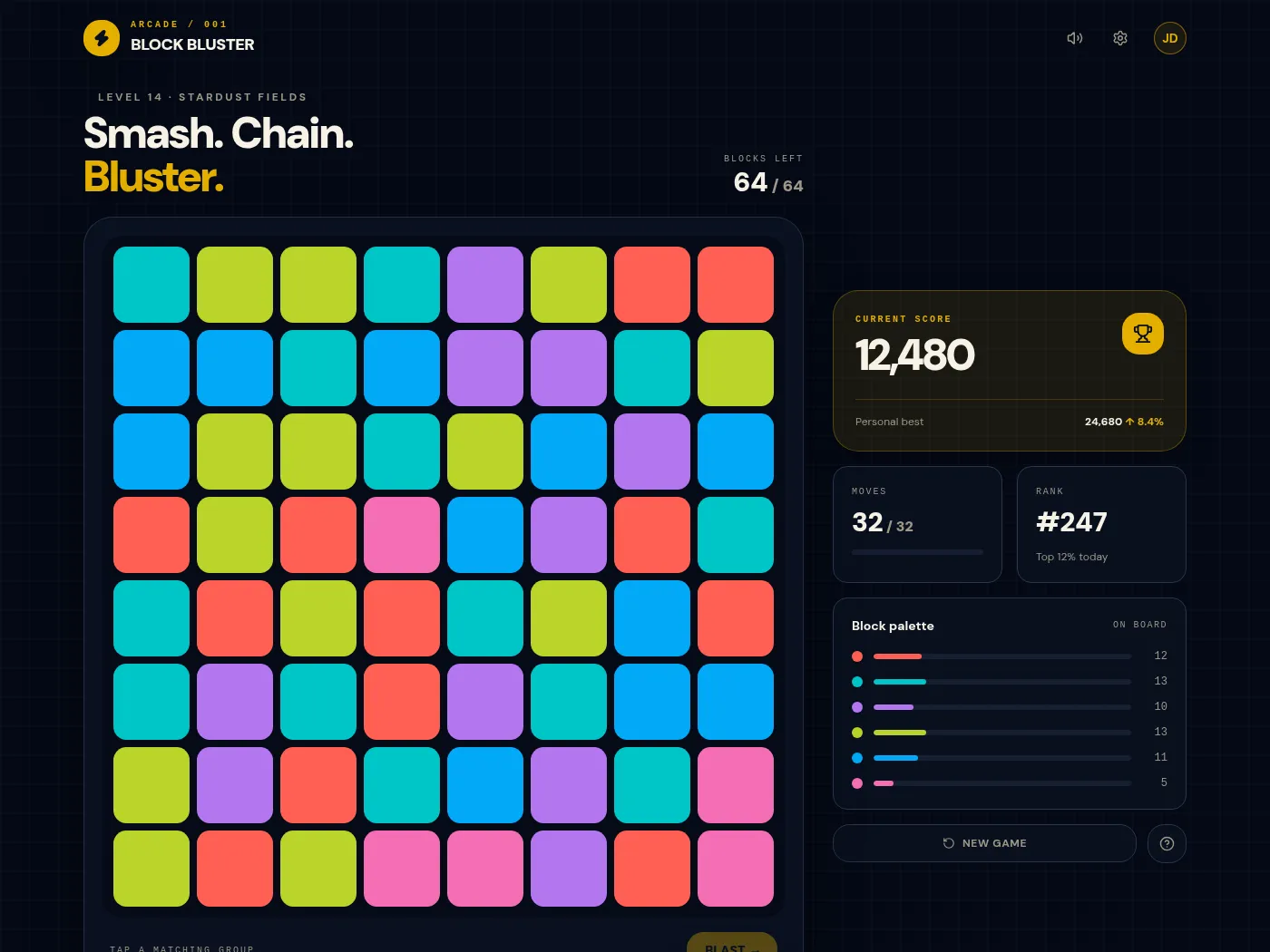Block Bluster Game