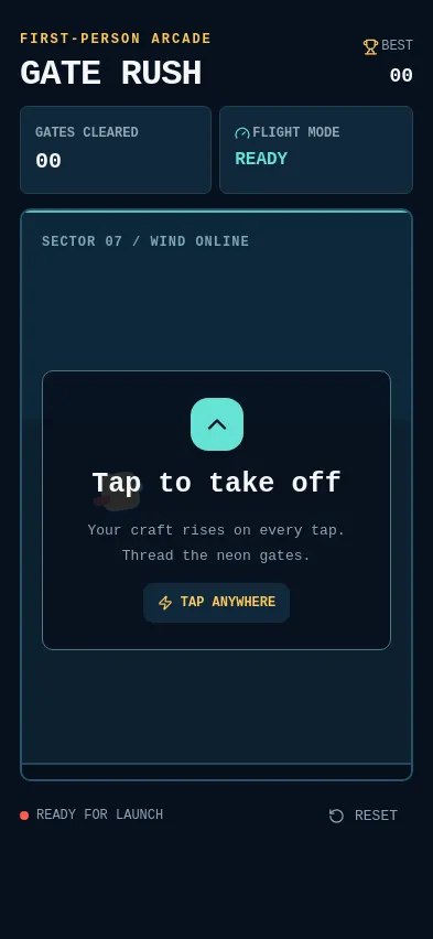 First-Person Flappy Dash