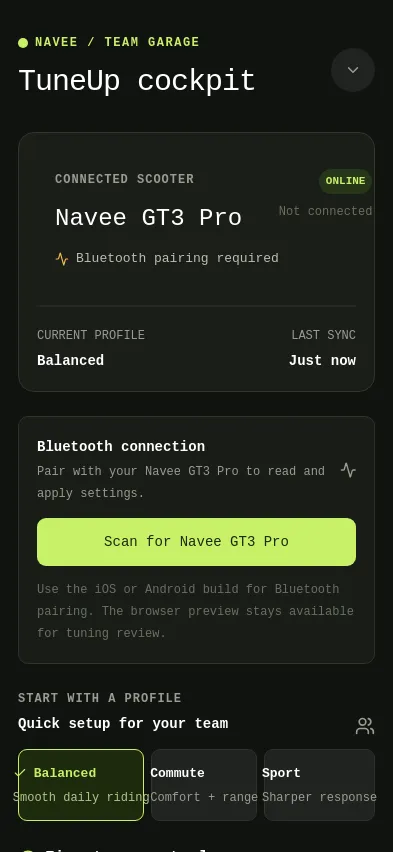 Navee TuneUp Mobile