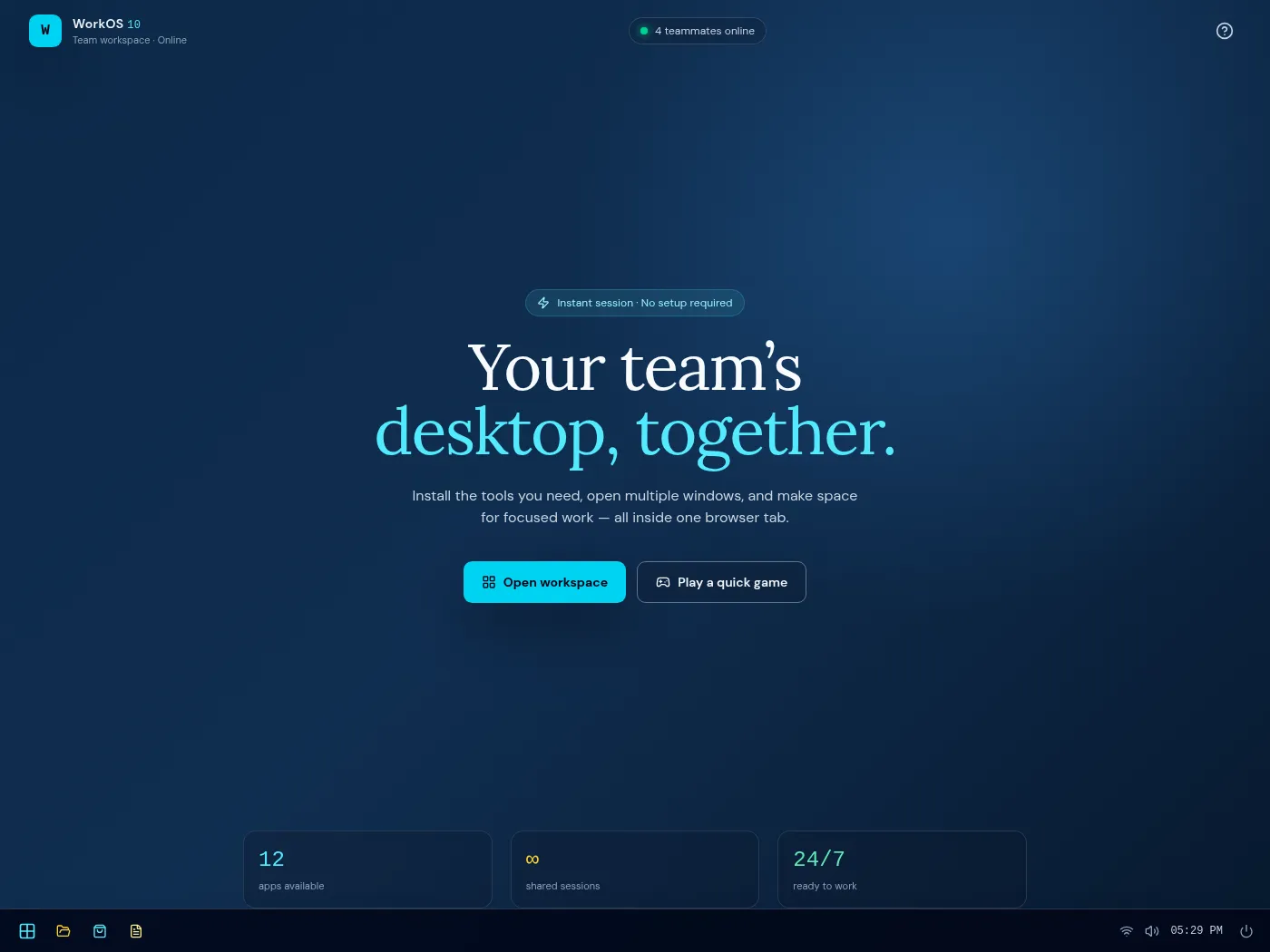 Win10 Web Workspace