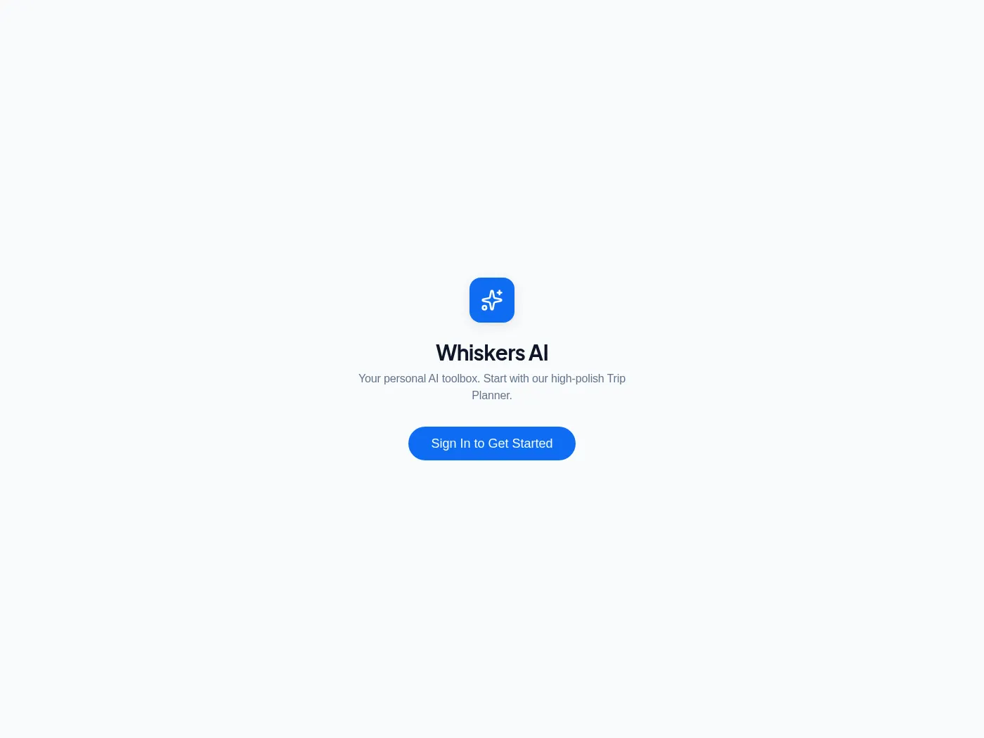 Whiskers AI App Starter