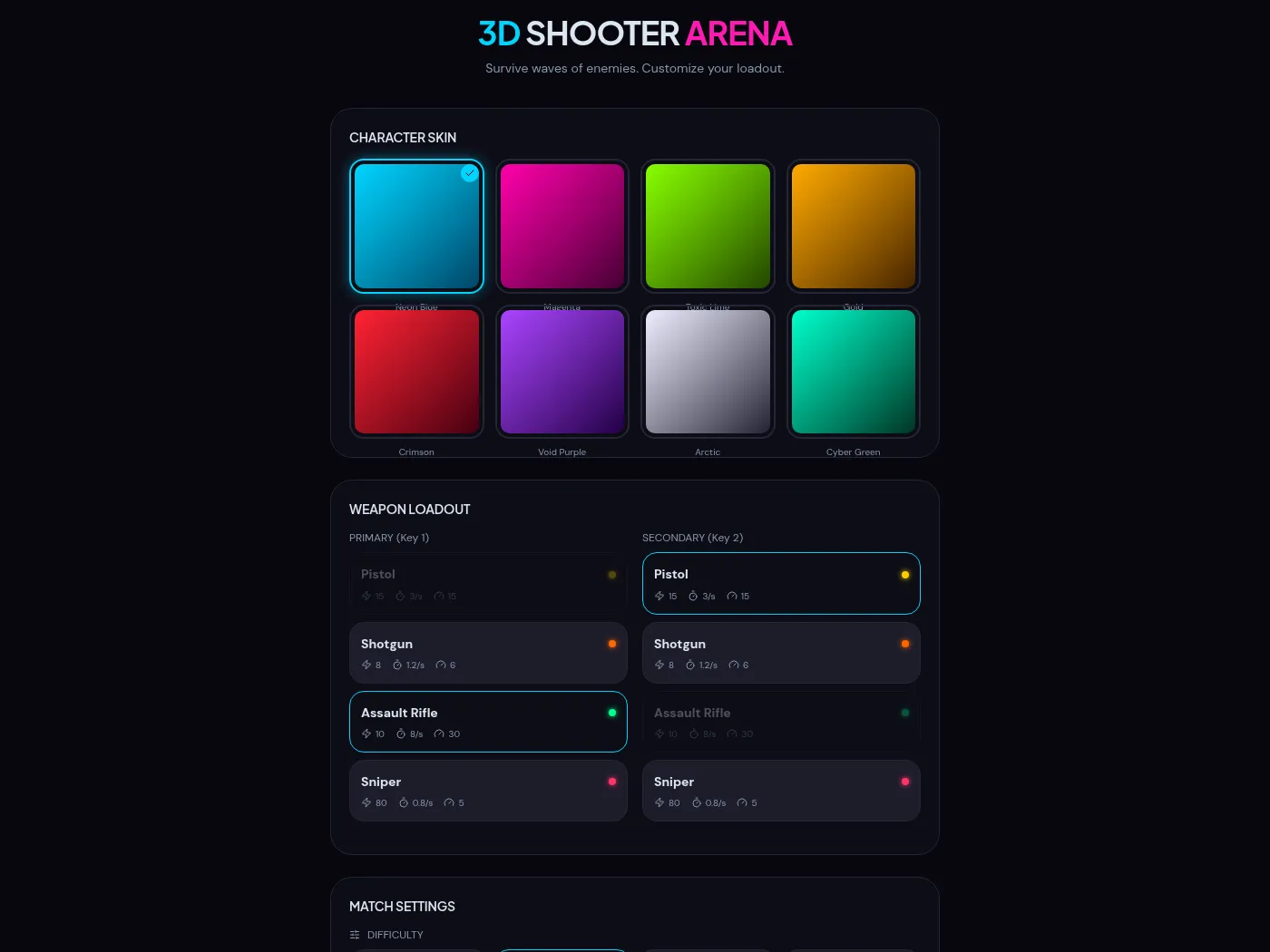3D Shooter Arena