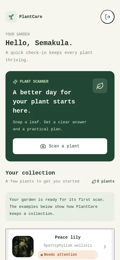 PlantCare AI Scanner