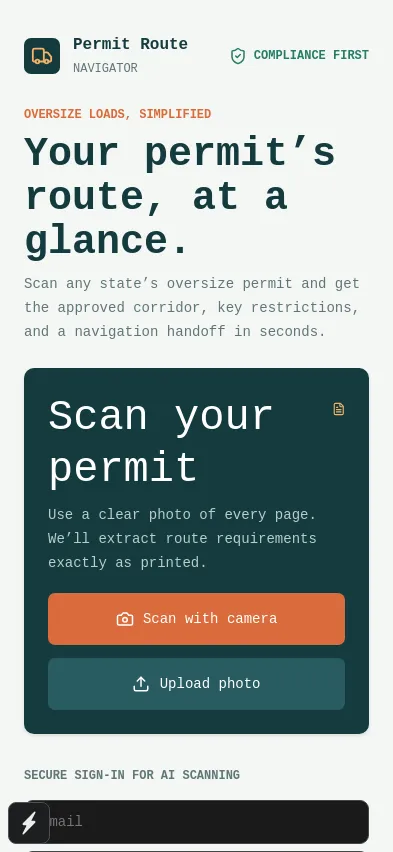 Permit Route Navigator