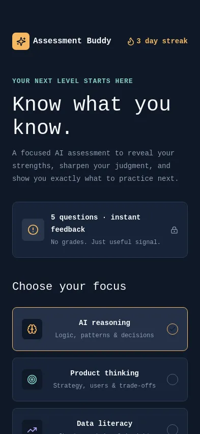 AI Assessment Buddy