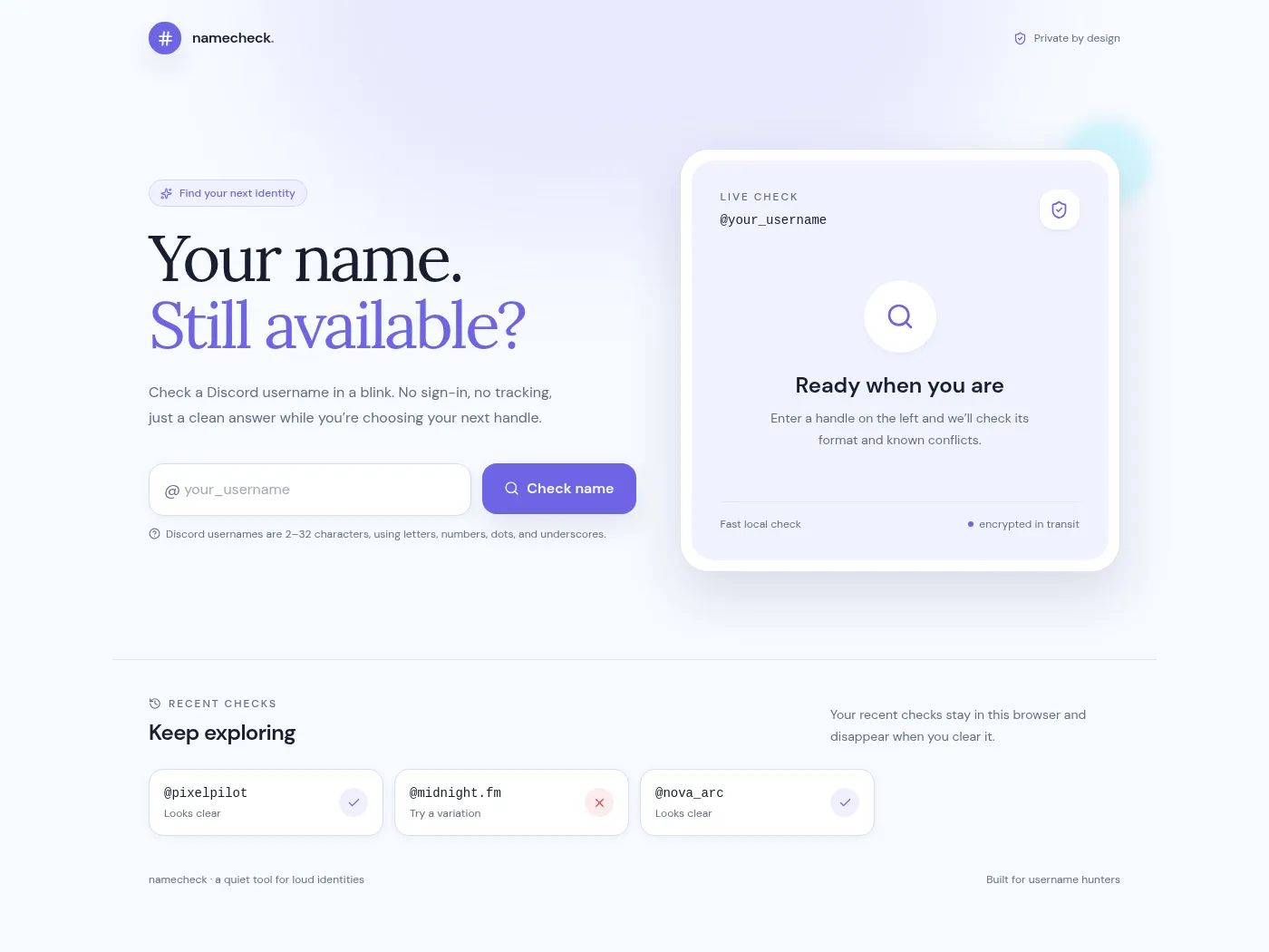 Discord Name Checker