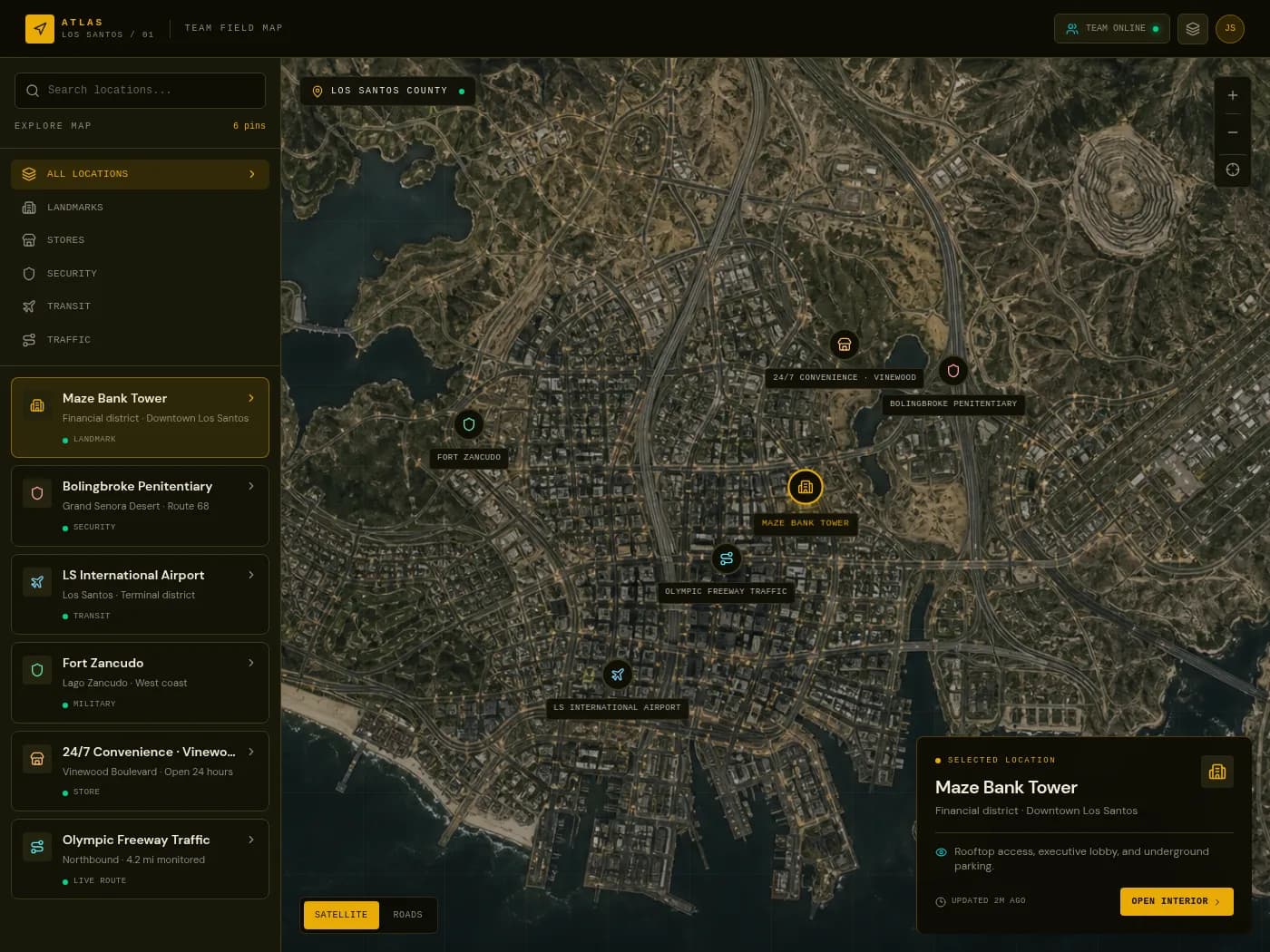 GTA V Interactive Map