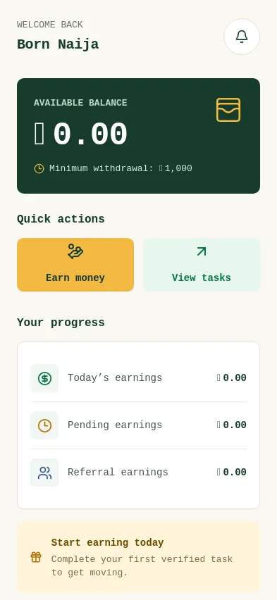 Born Naija Earning App