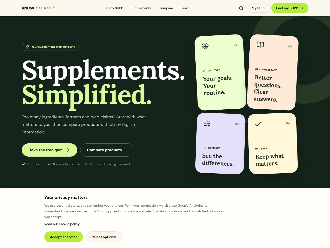 Know Your Supp