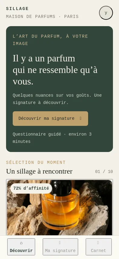 Olfactive Signature App