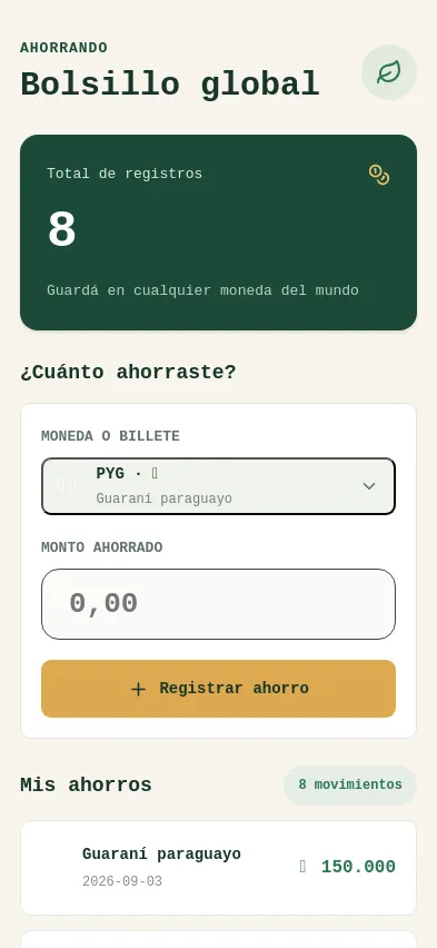 Global Savings Tracker