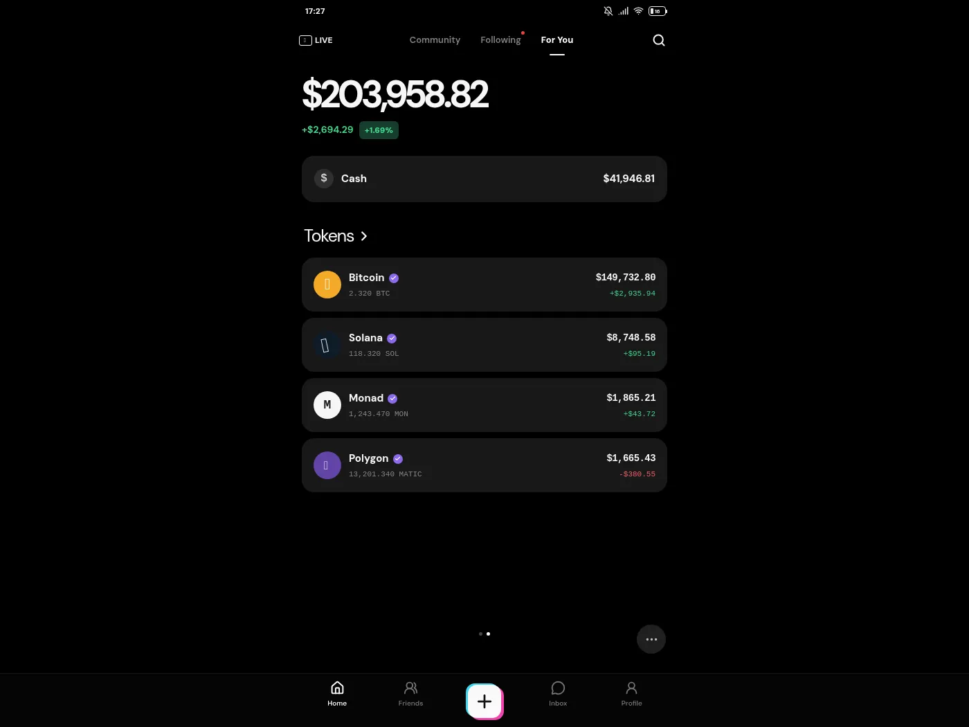 Crypto Portfolio Snapshot