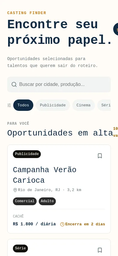 Casting Finder