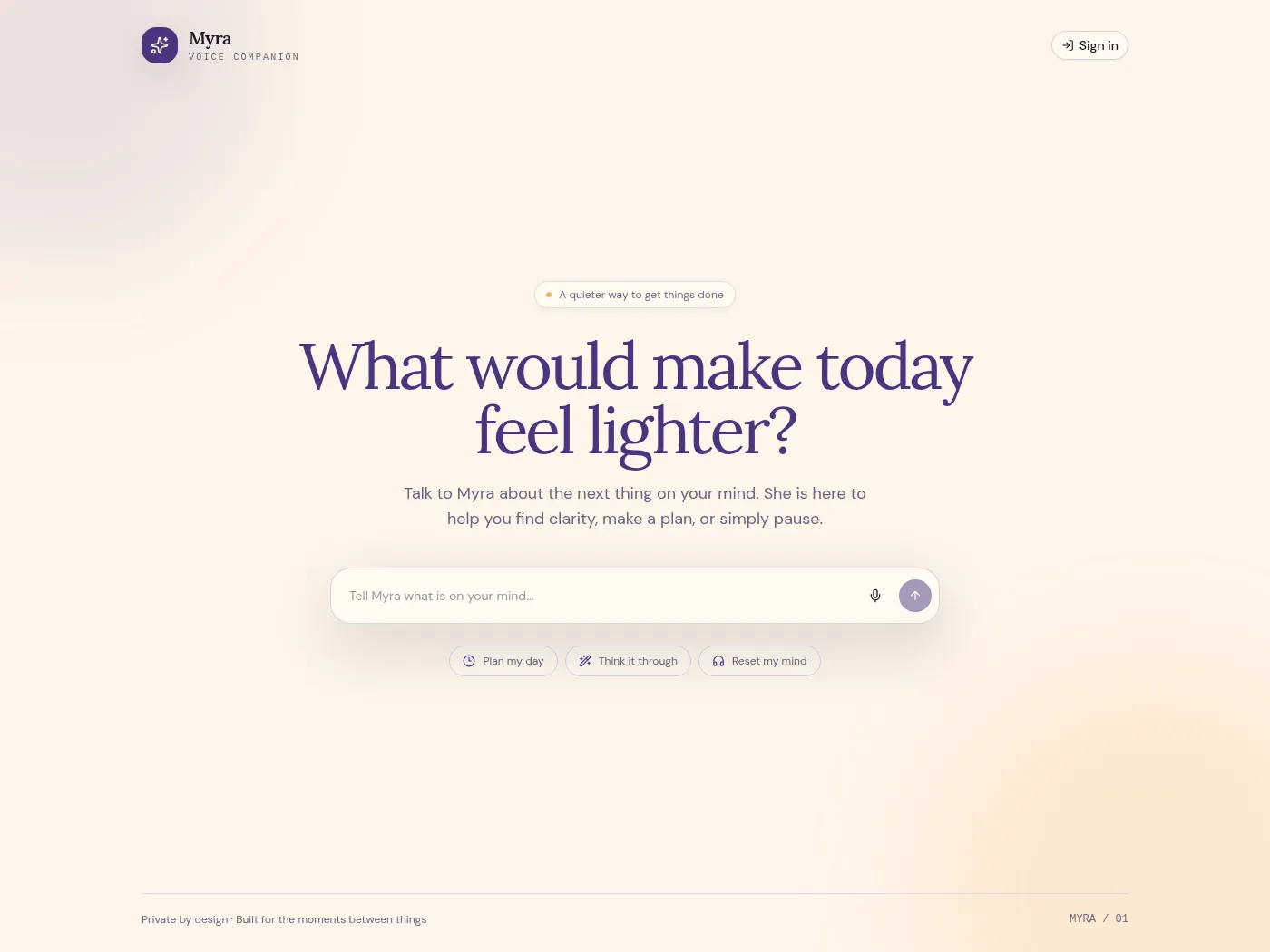Myra Voice Assistant