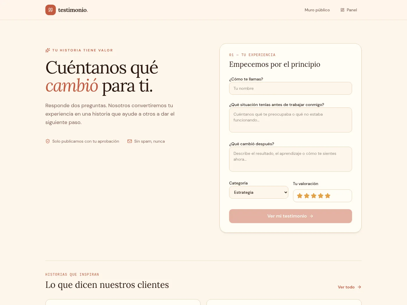 Testimonio SmartWall