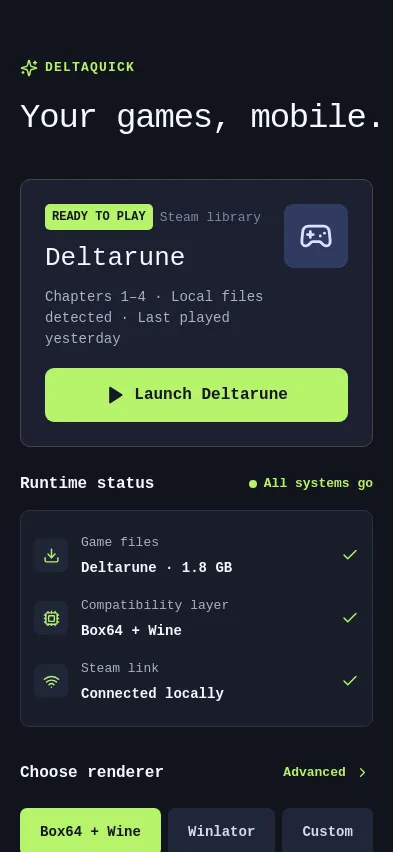 DeltaRun Android Launcher
