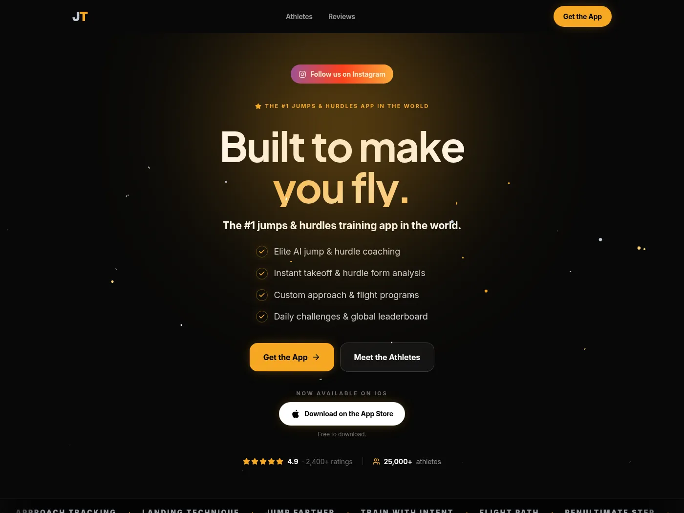 JumpTrack Athletics Portal