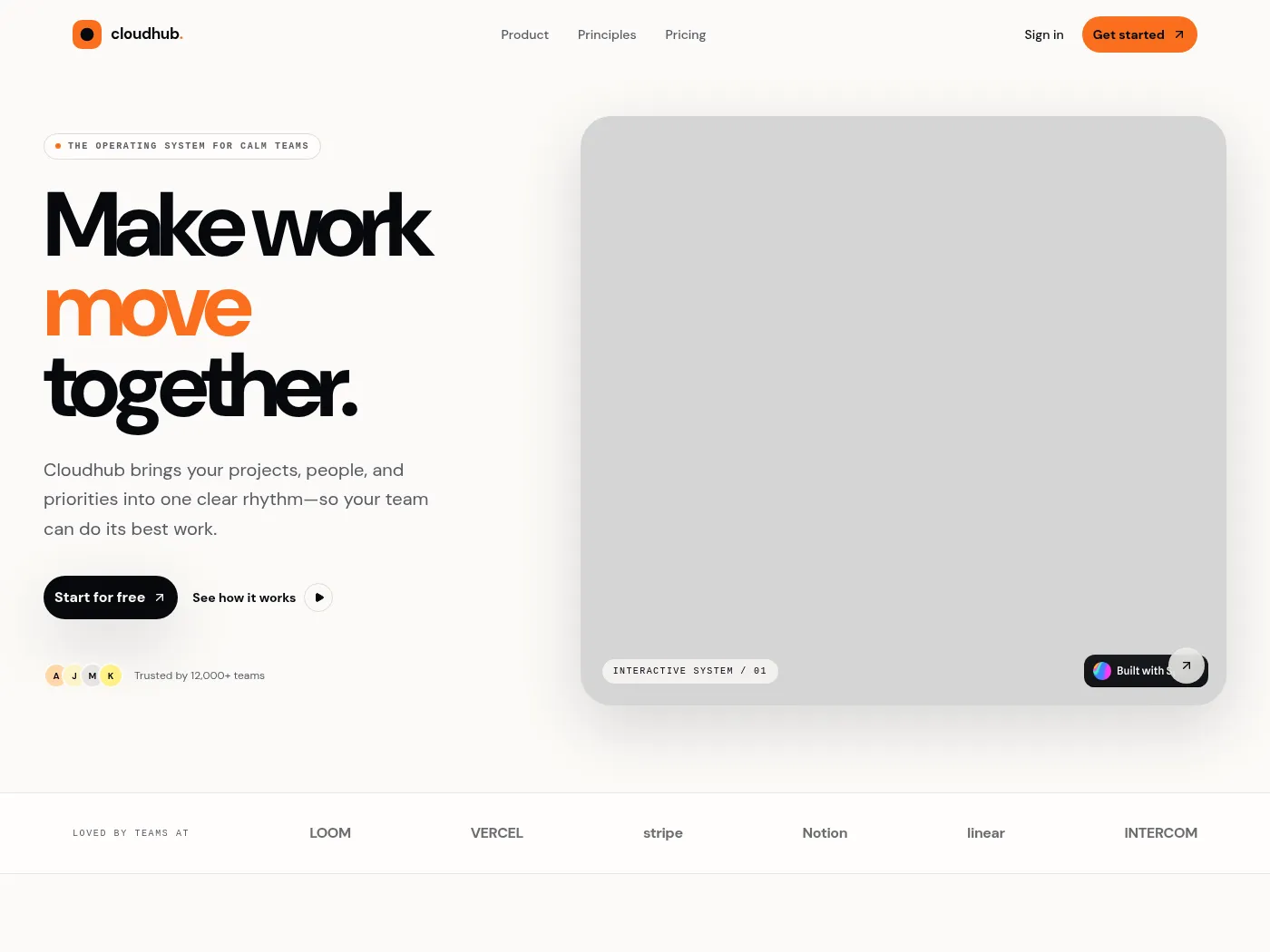 SaaS Cloudhub Landing