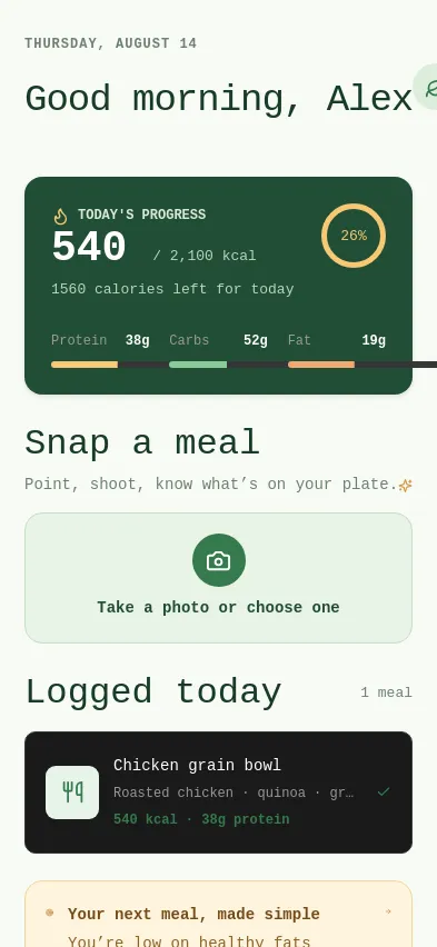 SnapNutrition AI Tracker