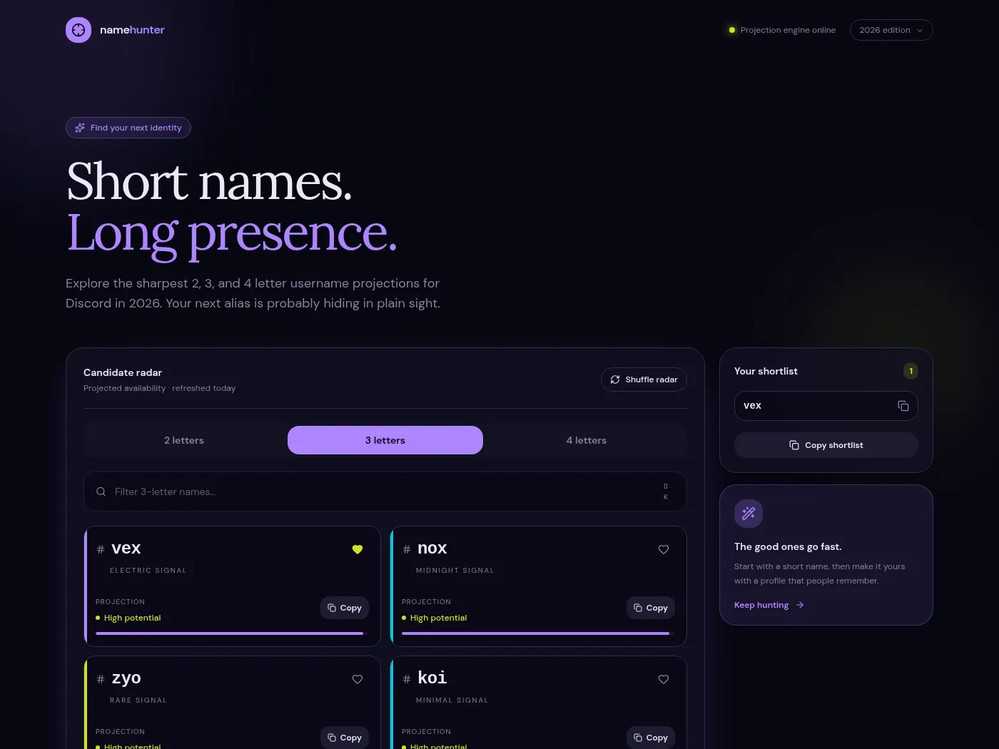 Discord Name Hunter
