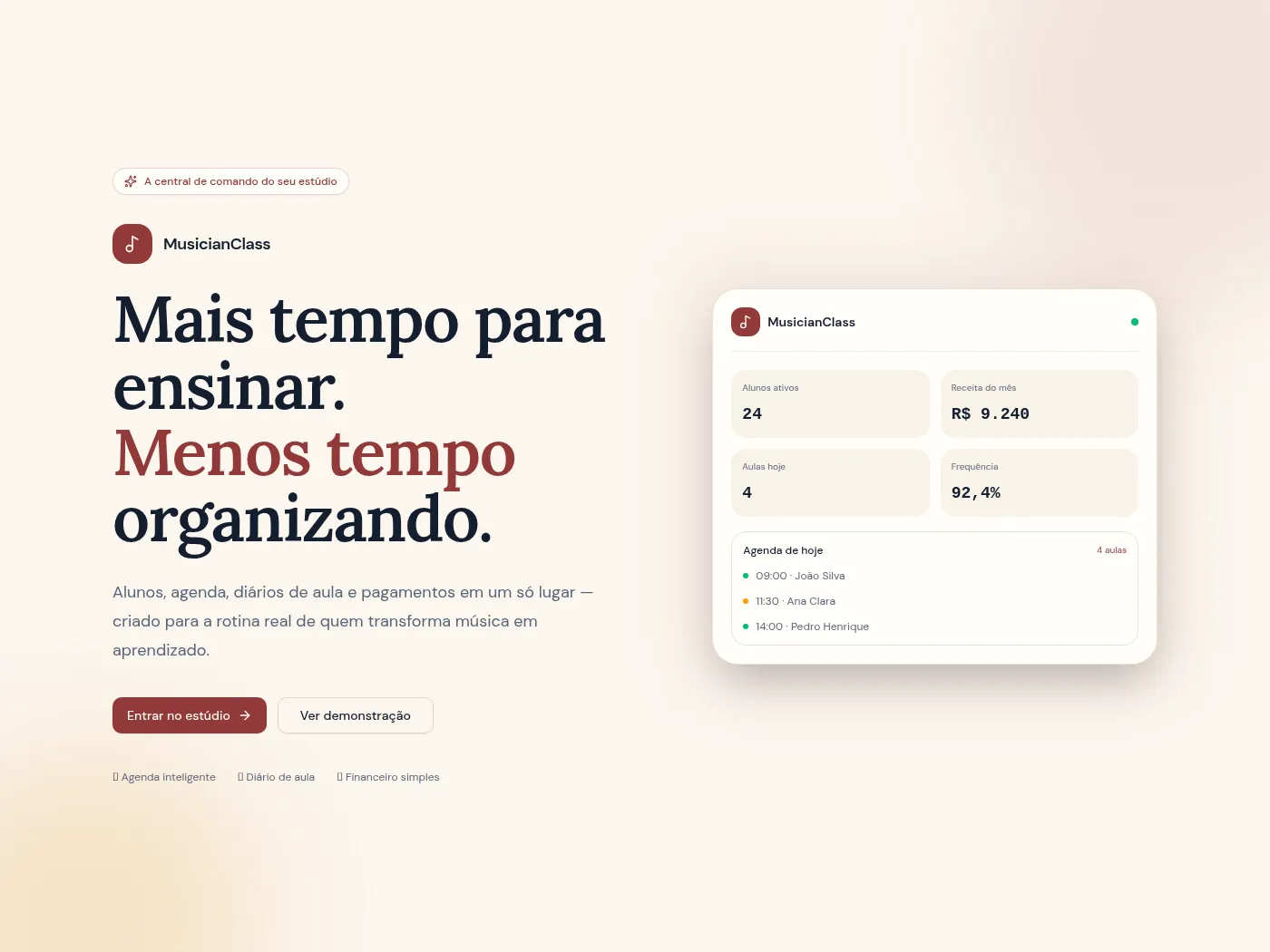 MusicianClass Platform
