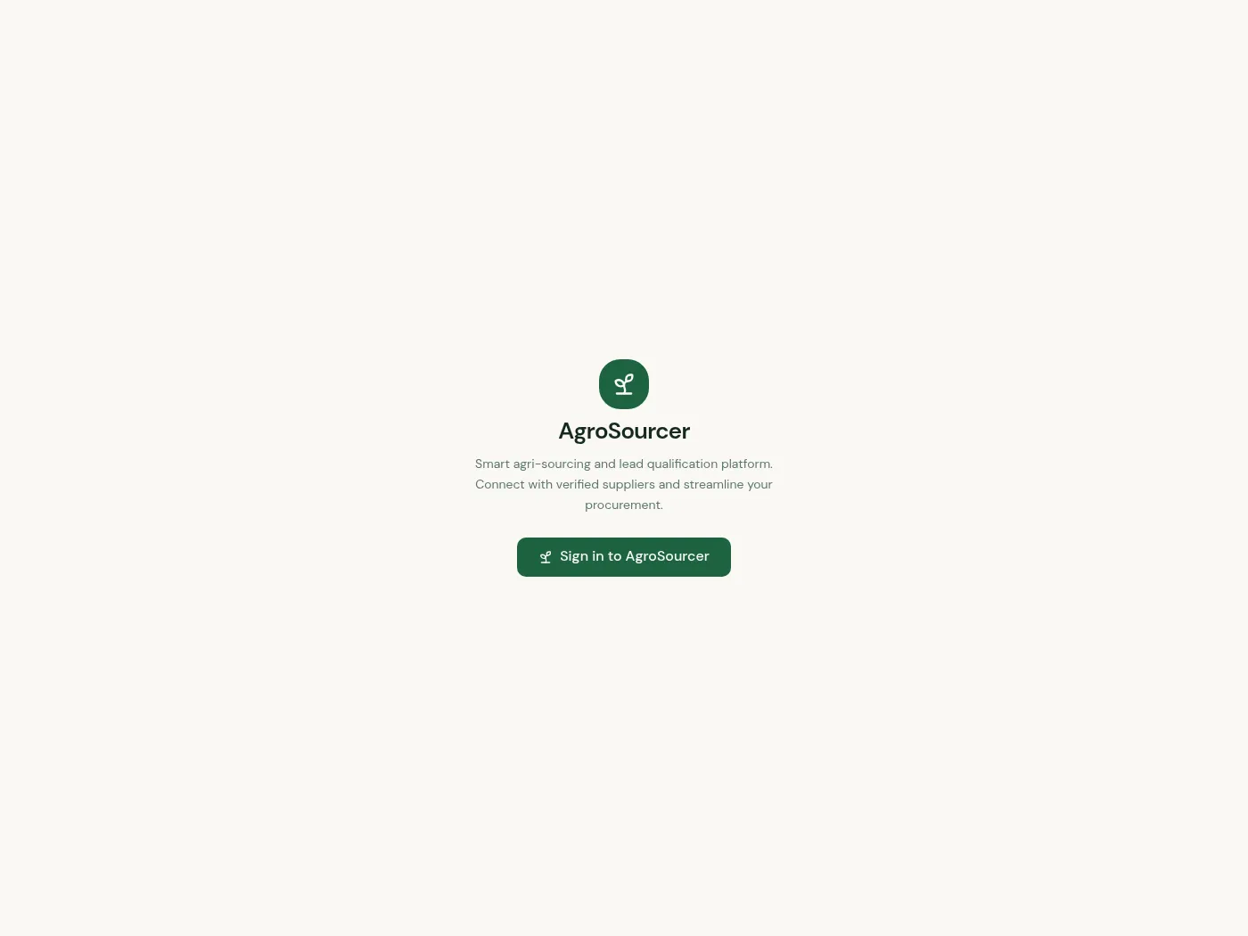 AgroSourcer SaaS
