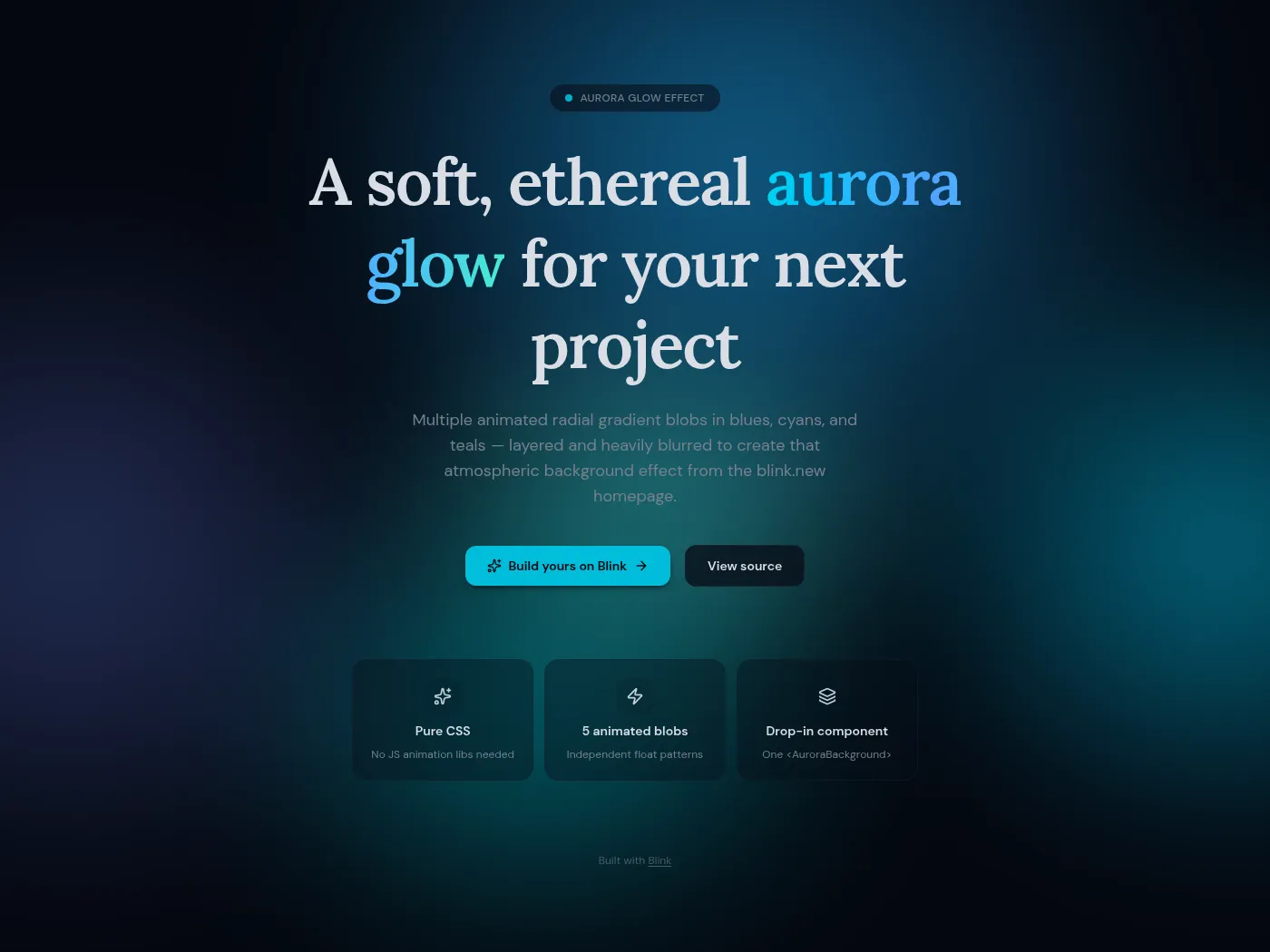 Aurora Glow Effect Demo