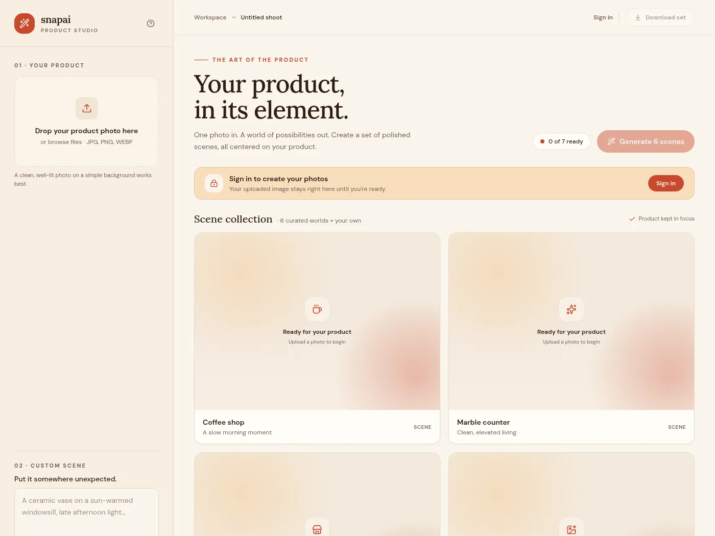 SnapAI Product Studio