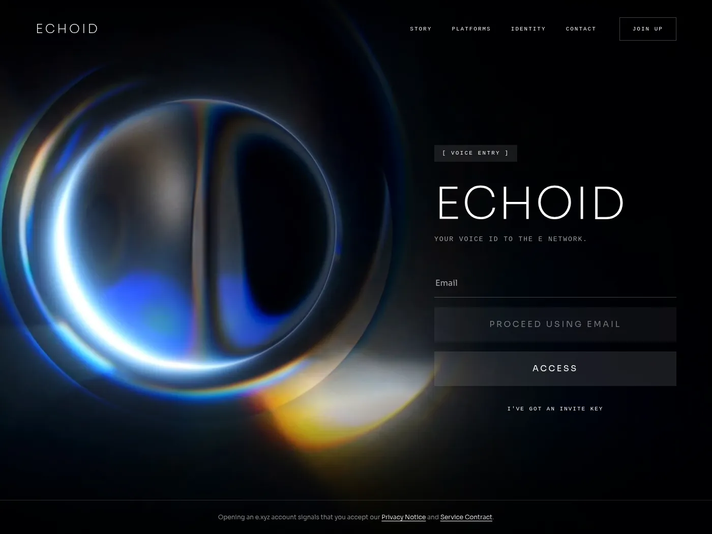 ECHOID Cinematic Hero Landing