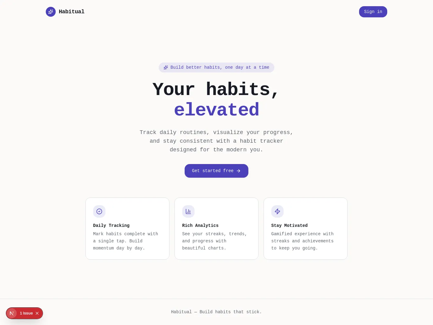Habitual Pro SaaS