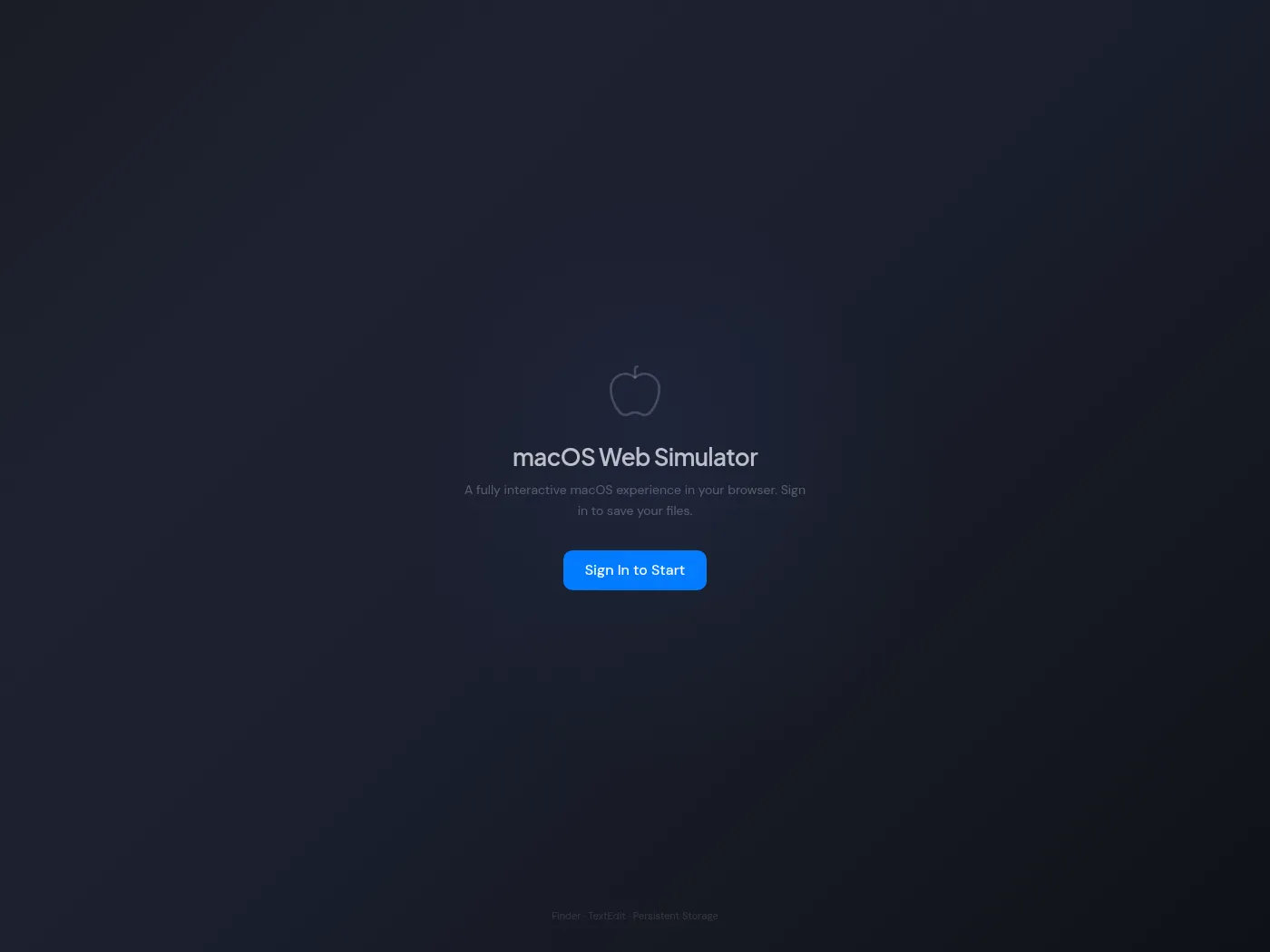 MacOS Web Simulator