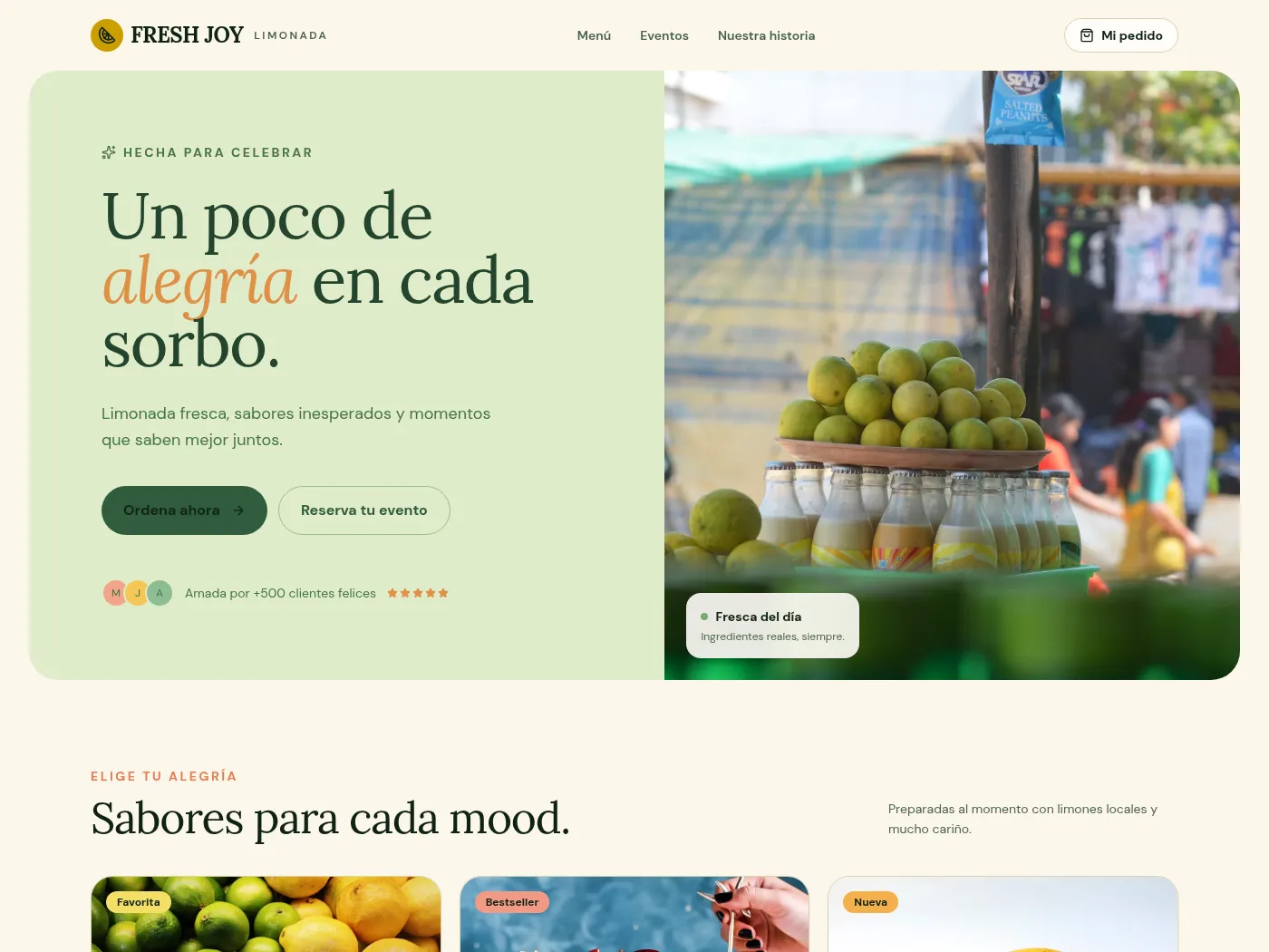 Fresh Joy Ordering App