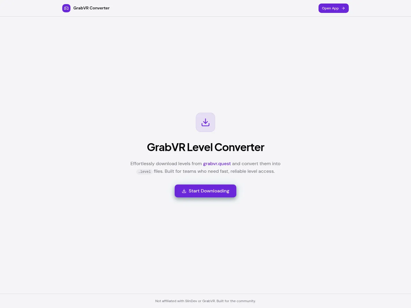 GrabVR Level Converter