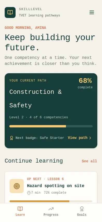 SkillLevel EduApp