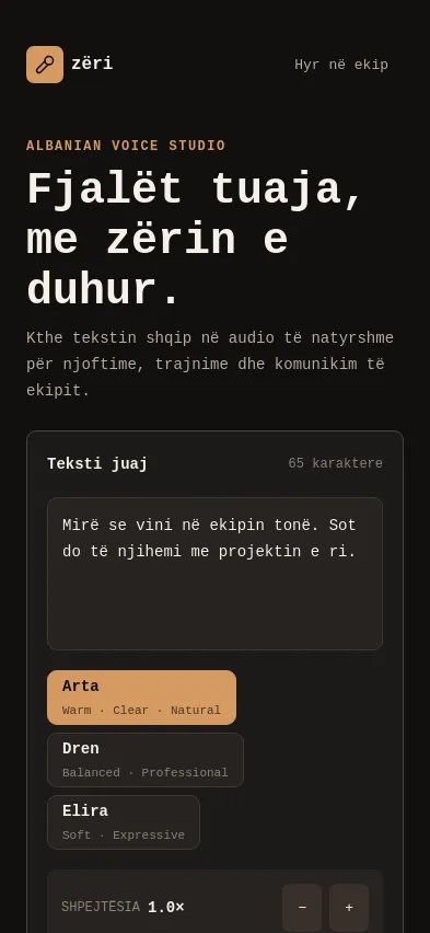 Albanian Voice Converter