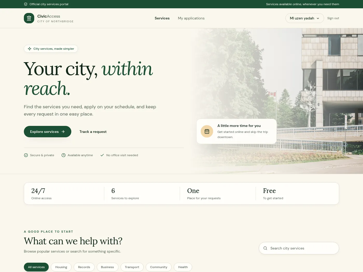 CivicAccess Portal