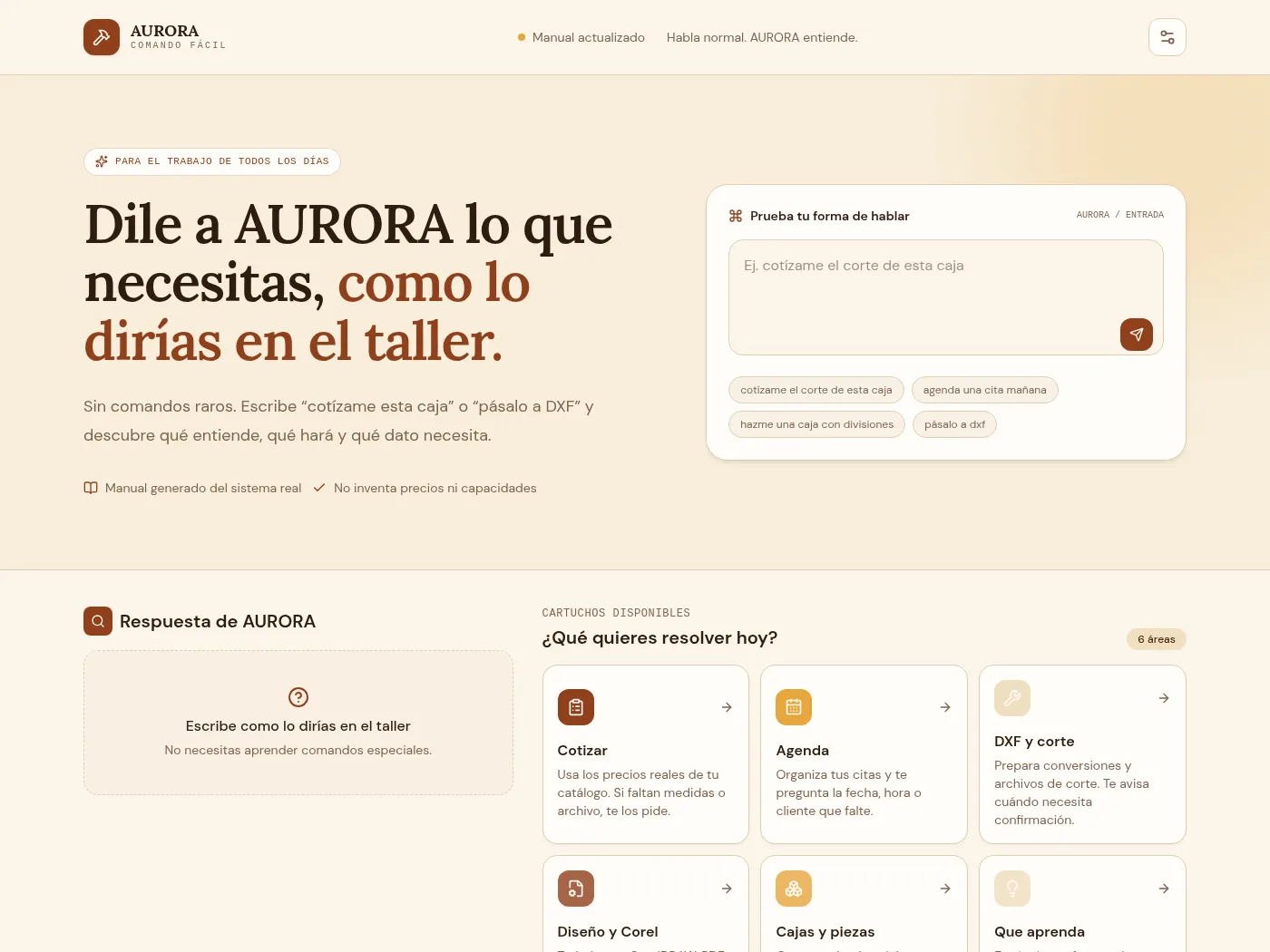 Aurora Comando Fácil