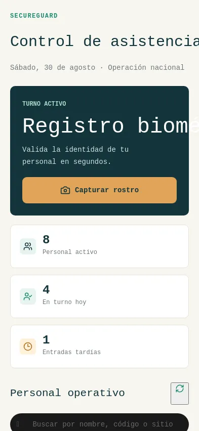 SecureGuard Attendance App