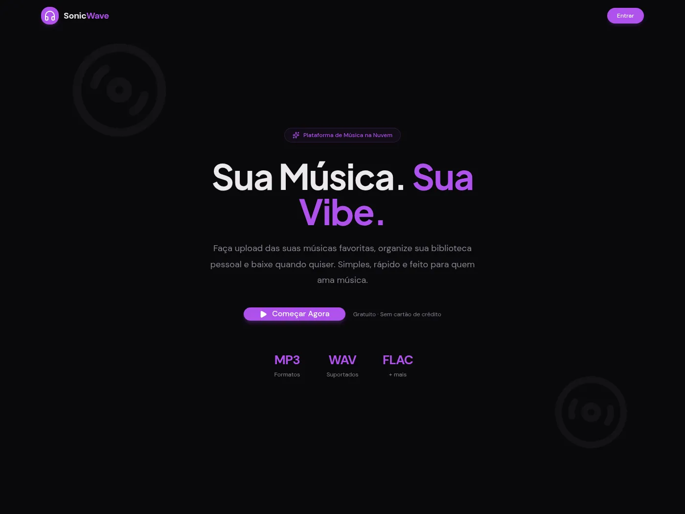 SonicWave Music Site