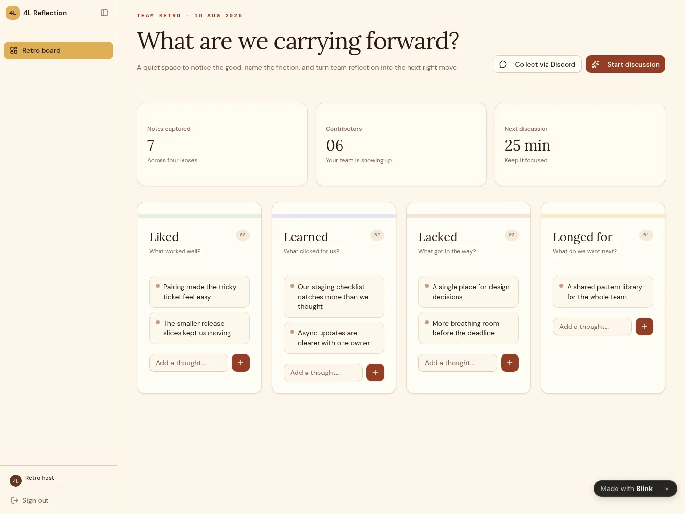 4L Reflection Tool