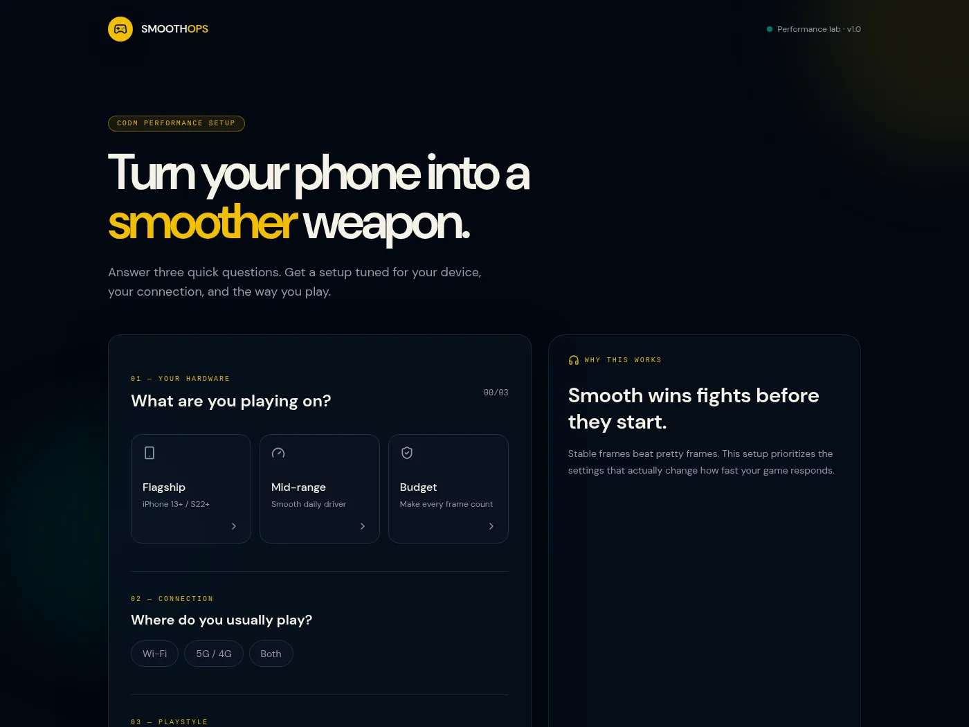 CODM Smooth Optimizer
