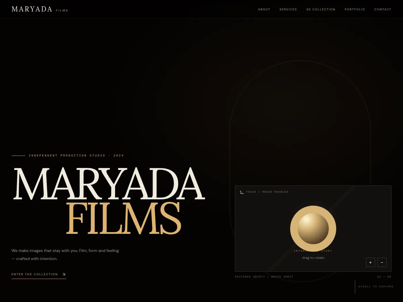 Maryada Films 3D Website