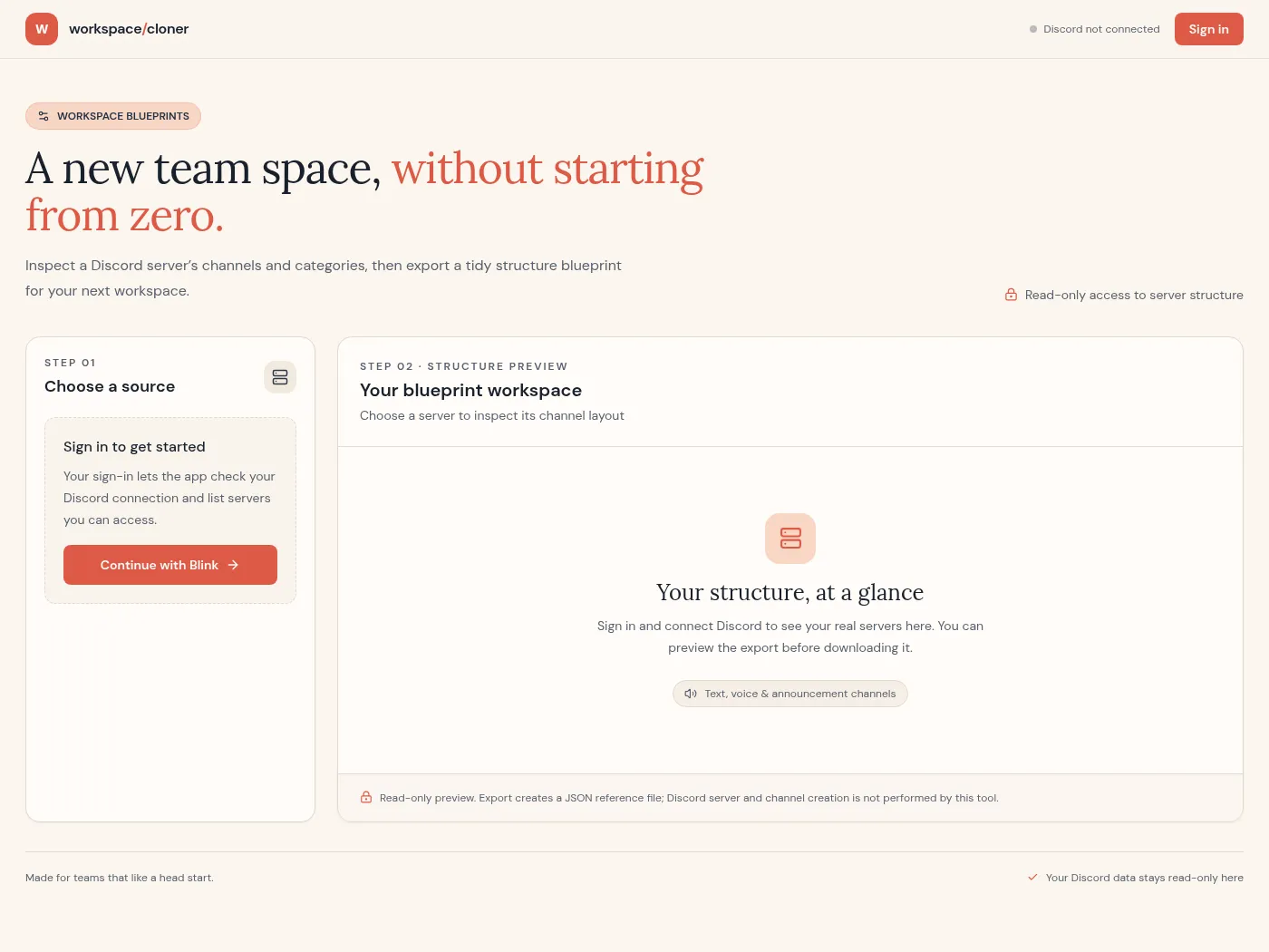 Discord Workspace Cloner