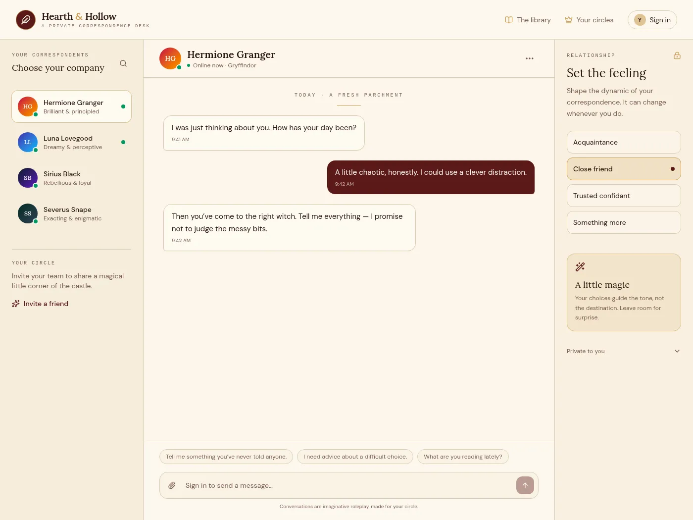 Hogwarts Chat AI