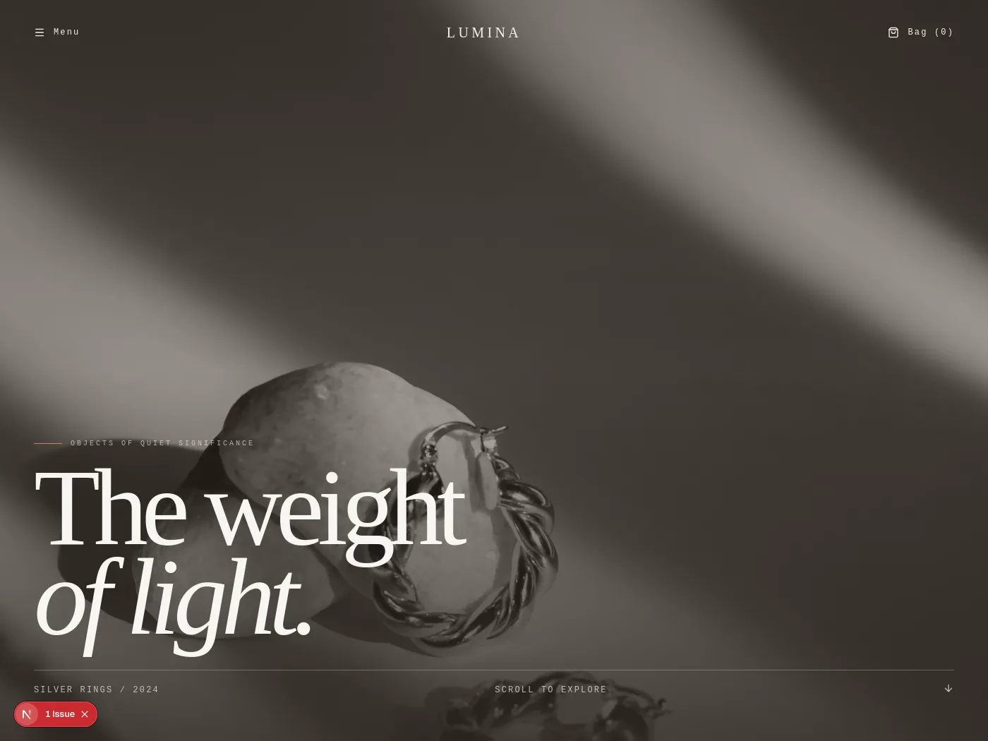 Lumina Rings Website