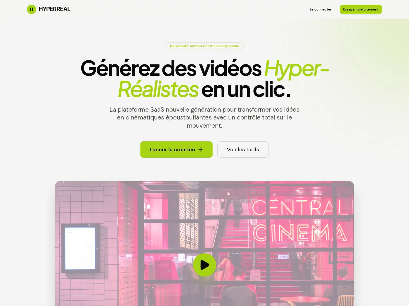 HyperReal Video SaaS